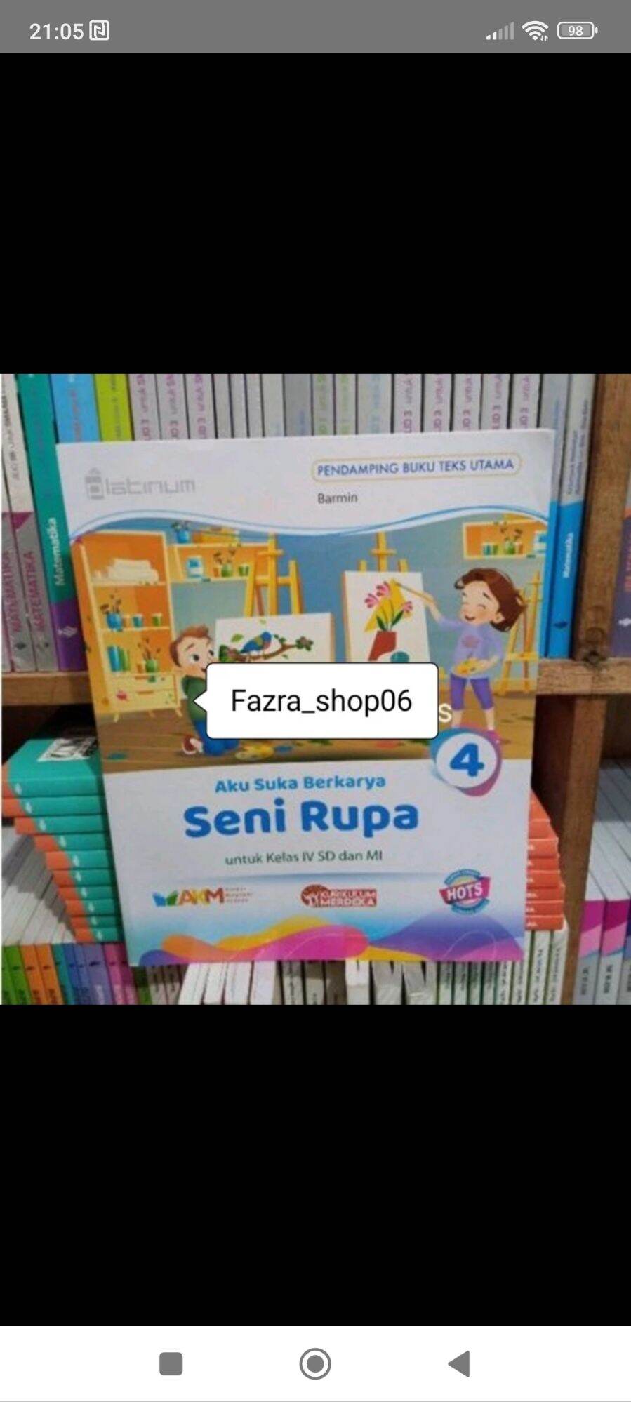 Buku Pelajaran Seni Rupa sd mi kelas 1 2 4 5 HOTS Kurikulum Merdeka Platinum Tiga Serangkai ...