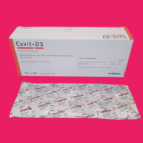 cavit-D3 box isi 100 tablet vitamin dan mineral kesehatan tulang ...