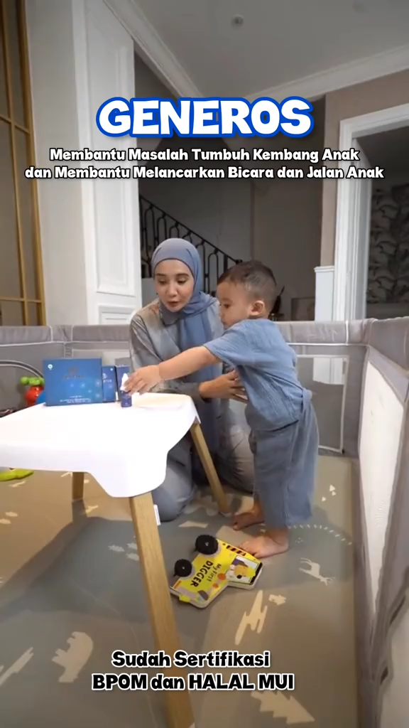 Generos Nutrisi Otak Anak Atasi Speech Delay - 1 Box Isi 2 Botol ...