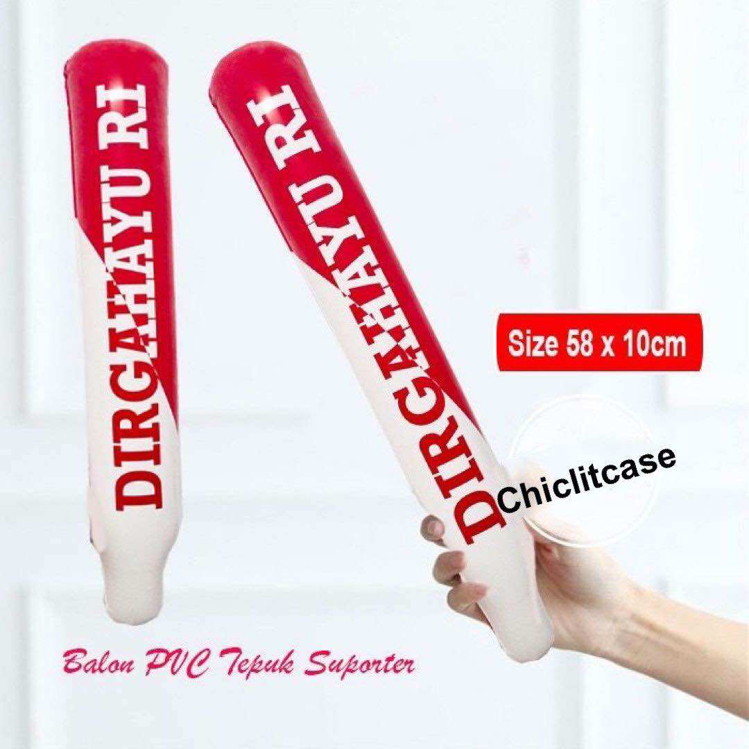 Balon tepuk dirgahayu RI/kemerdekaan/17 agustus/balon supporter hut RI ...