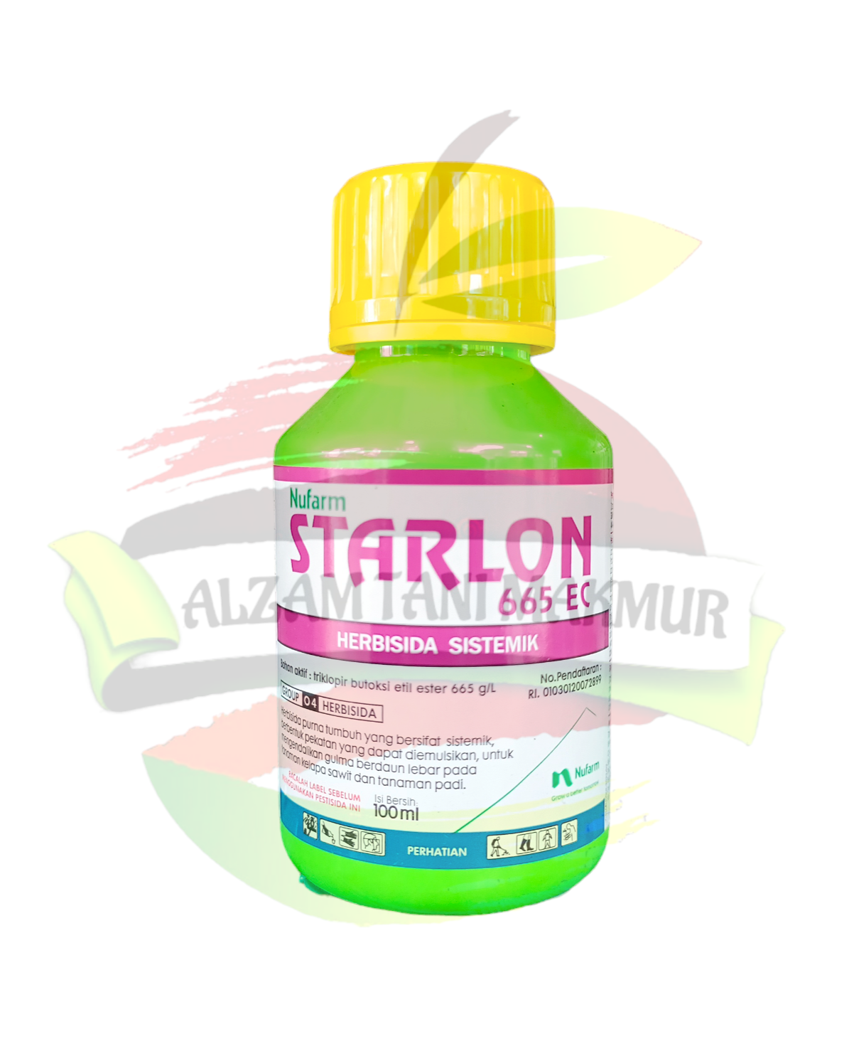 Herbisida STARLON 665EC isi 100ml Bahan Aktif TRIKLOKIR BUTOKSI ETIL ...
