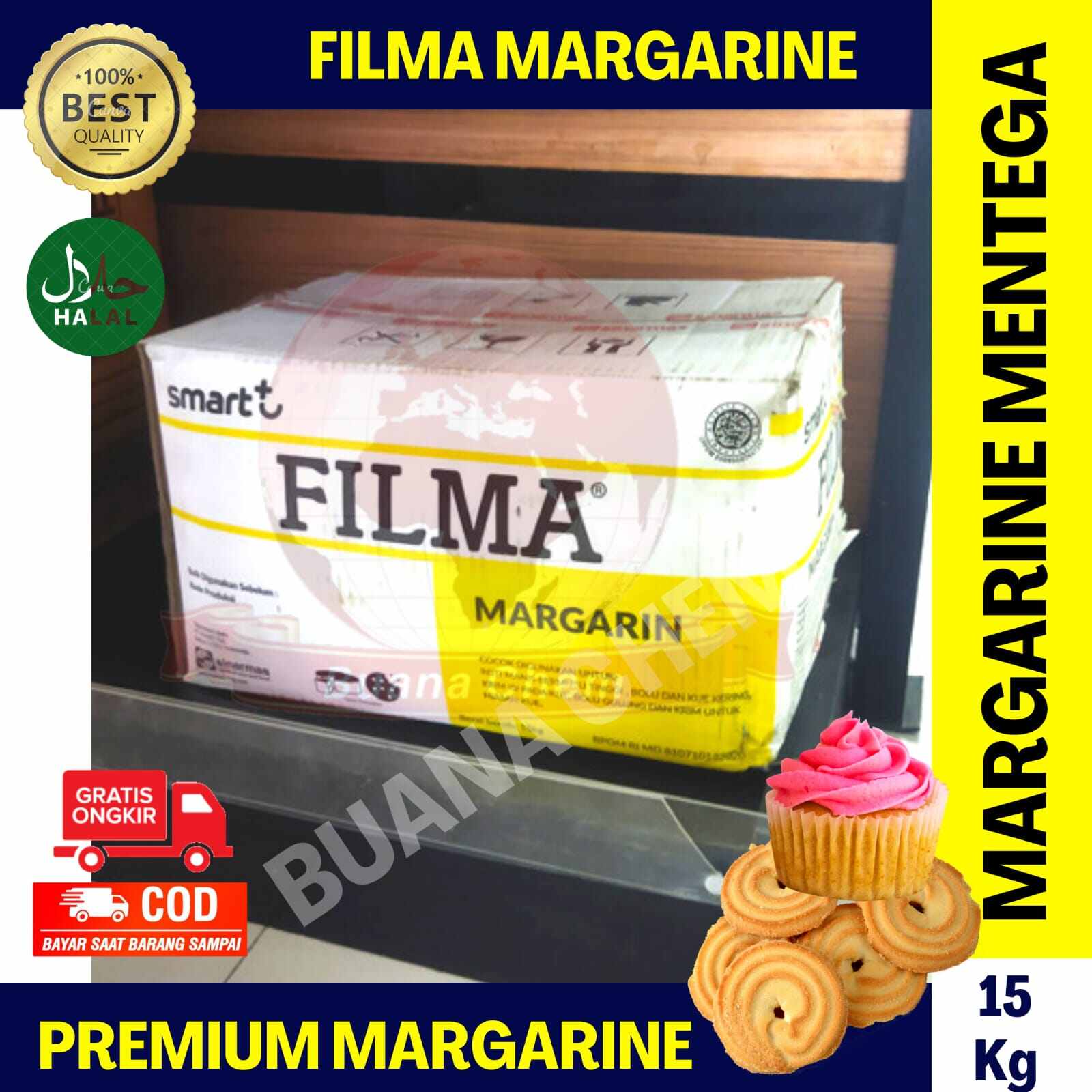 Filma Margarine 15 kg / Mentega Filma Serbaguna / Margarin | Lazada ...
