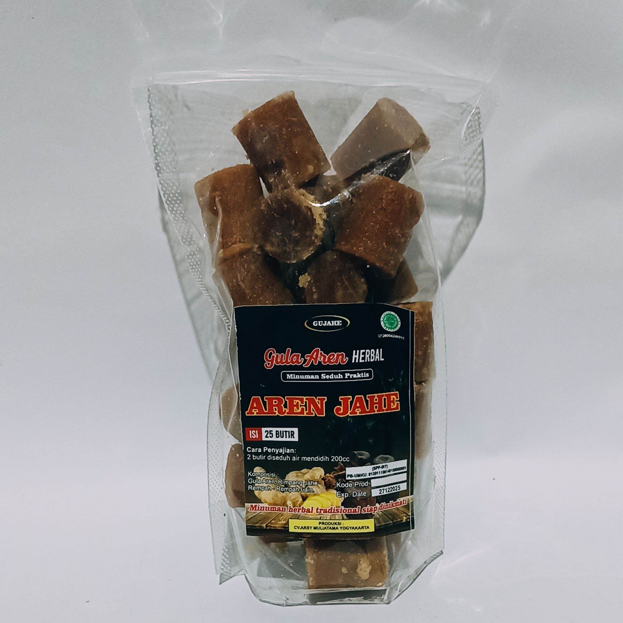 Gula Aren Jahe Isi 25 Butir | Minuman Herbal Tradisional Alami Khas ...