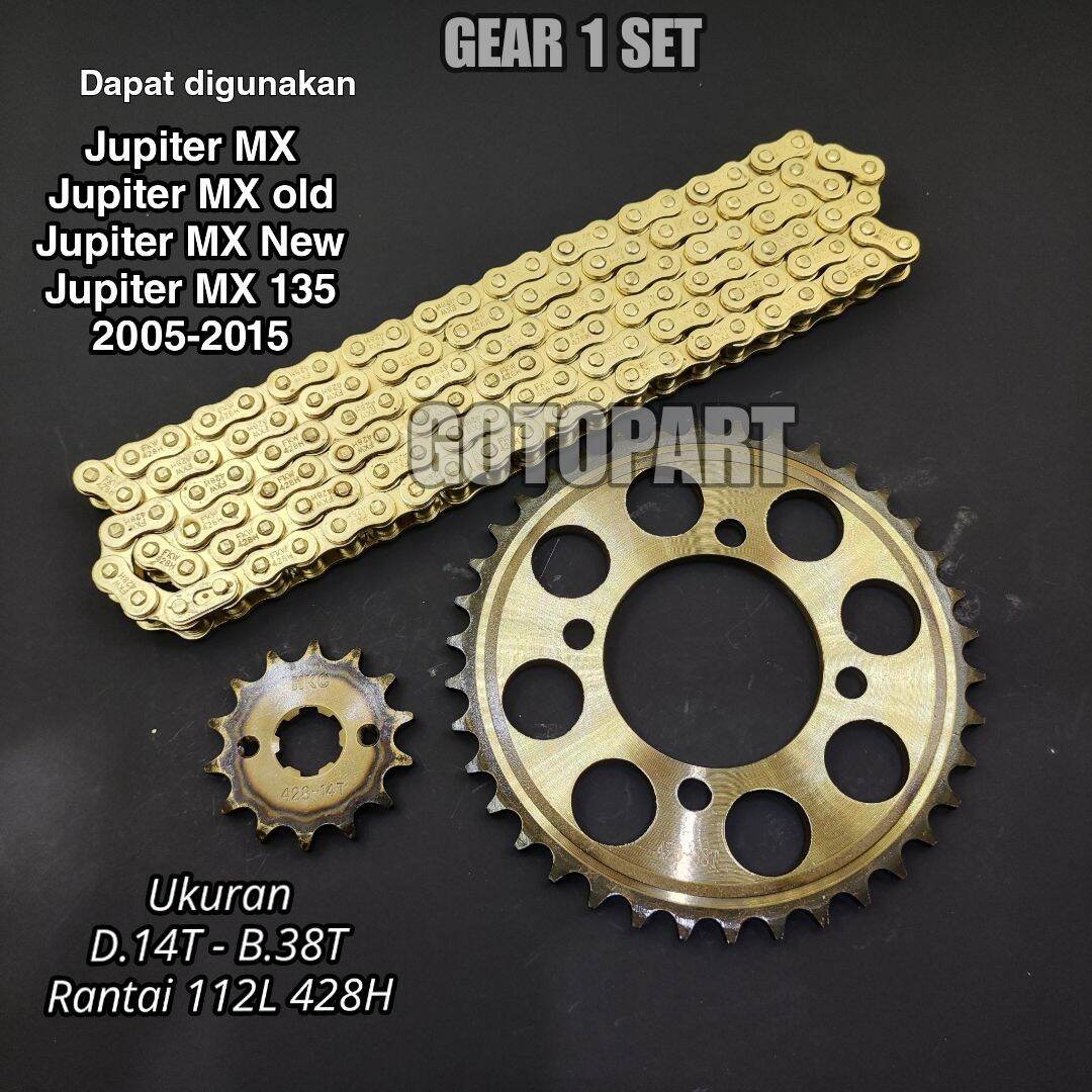 Gear gir set Jupiter MX old New Jupiter MX 135 2005-2014 gearset girset gigi tarik model sss ...