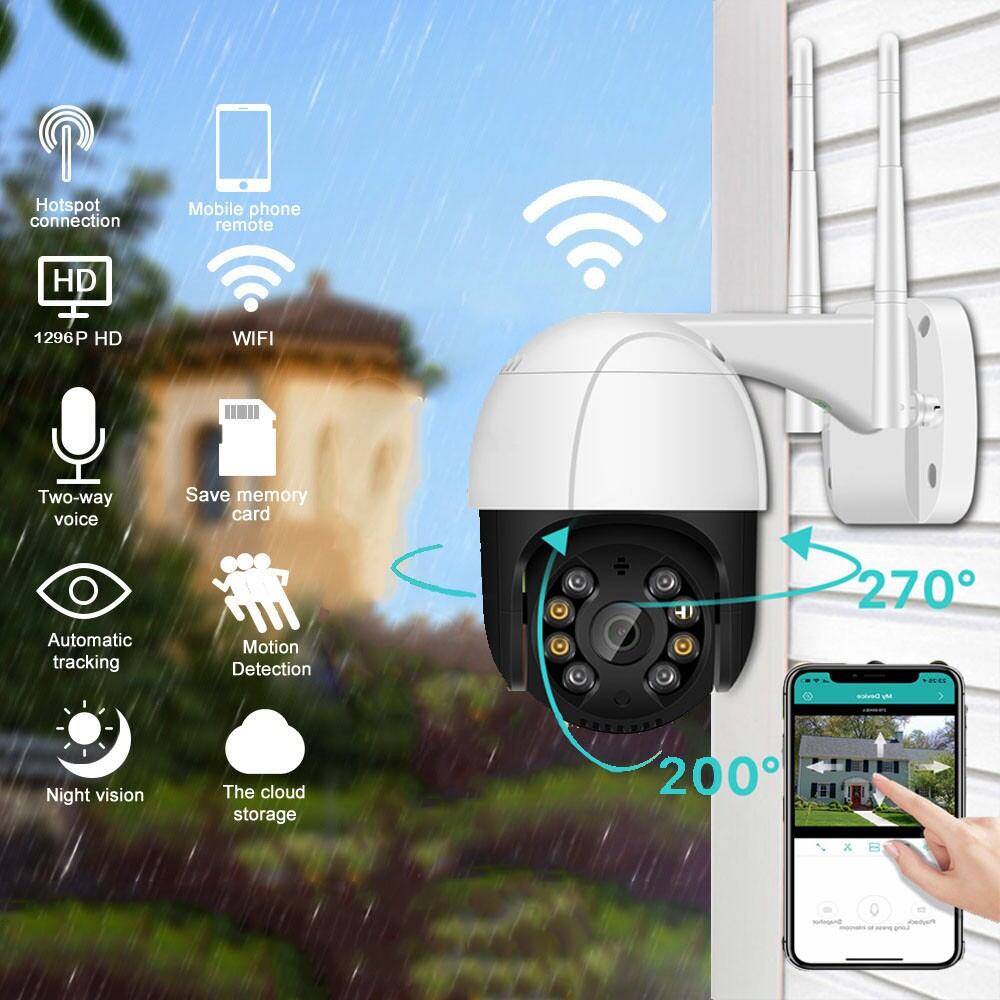 NEW IP CAM CAMERA 8MP PTZ SPEEDOM CCTV WIFI 8MP OUTDOOR WATERPROOF ...