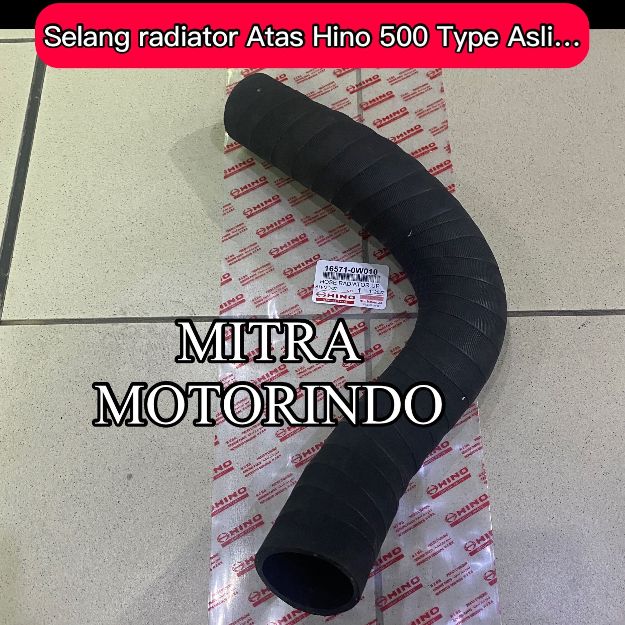 Hose radiator up/selang radiator atas hino 500 16571-0W010 | Lazada ...