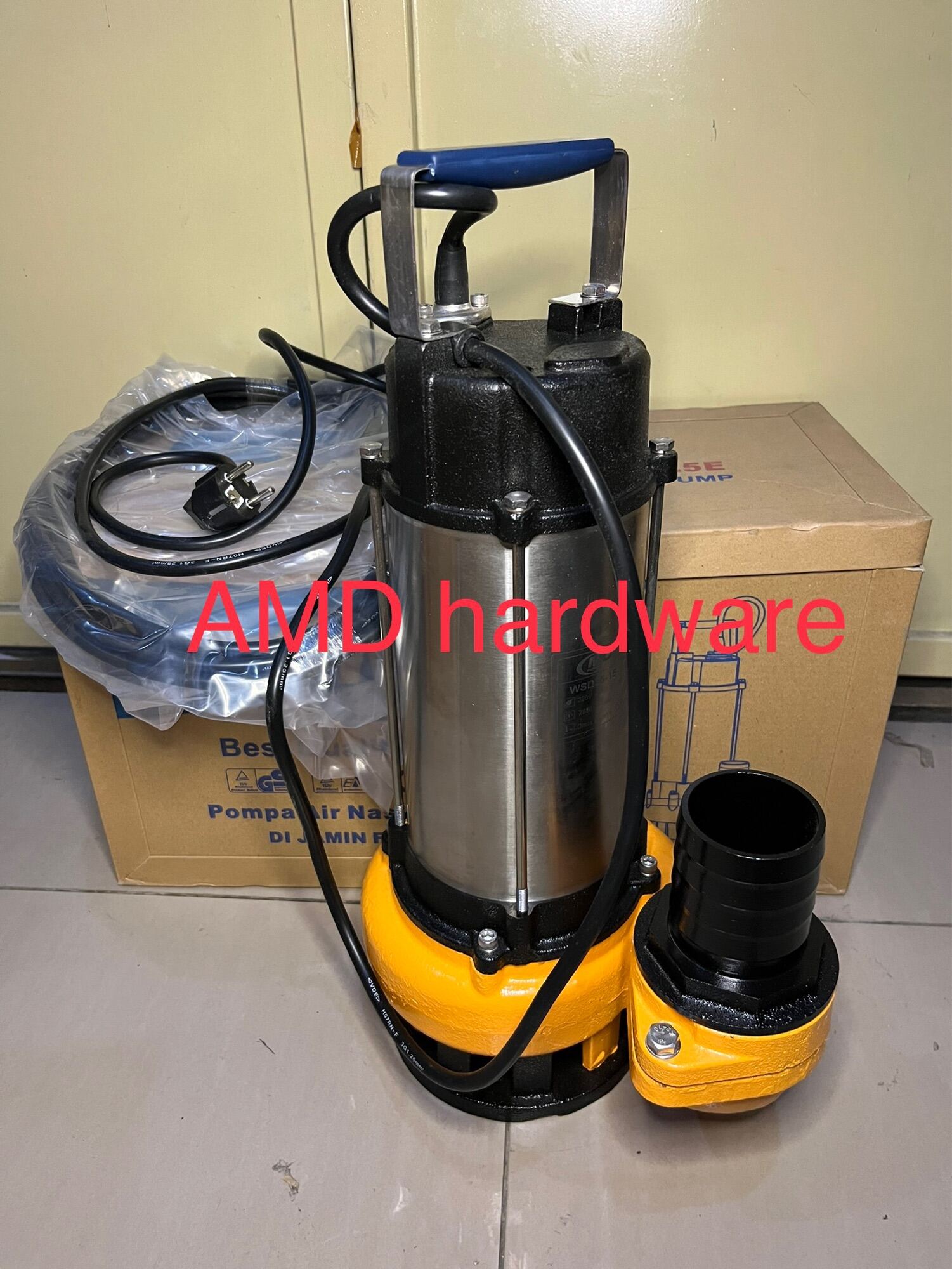 MC WSD35-15-1.5E Pompa Celup Stainless 2HP 2,5"inchi HEAVY DUTY 2 HP Submersible Pump Satelit ...