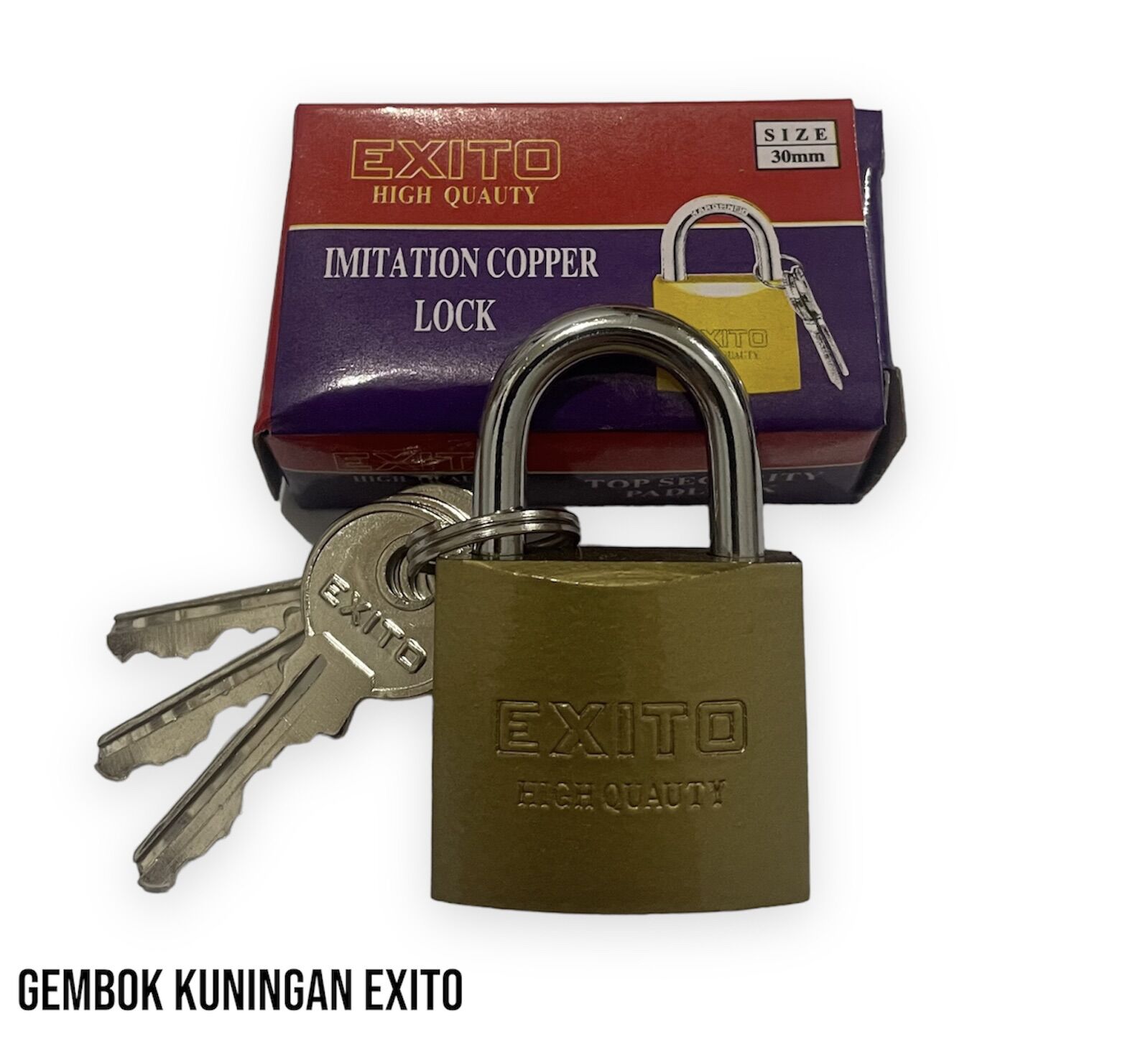 Gembok pintu gembok kuning Exito 30mm 40mm | Lazada Indonesia