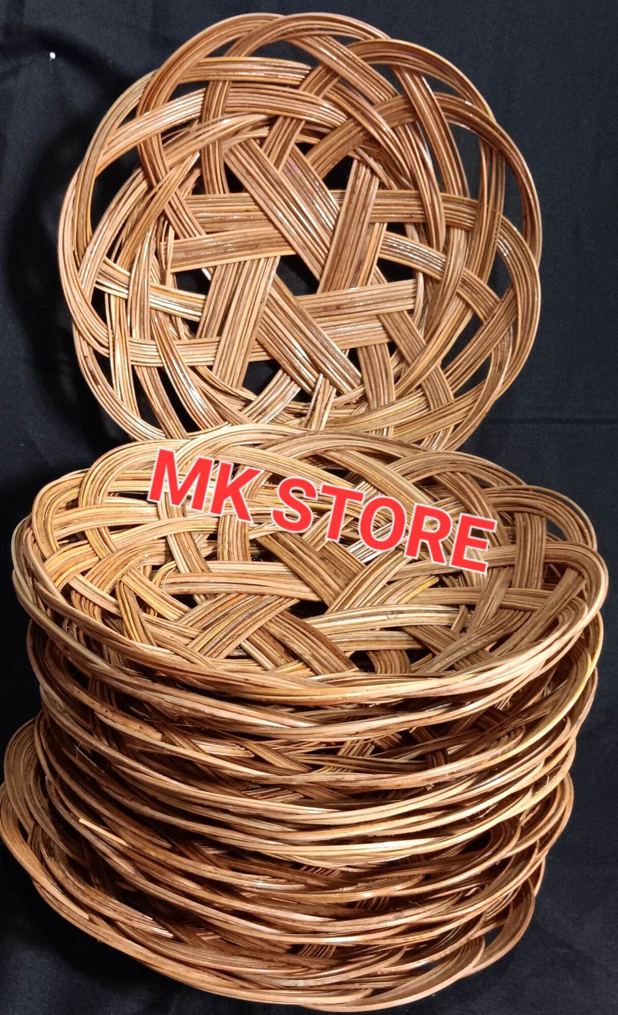 Piring Rotan/ Piring lidi / Piring anyaman / piring bambu / piring tradisional / piring nasi ...