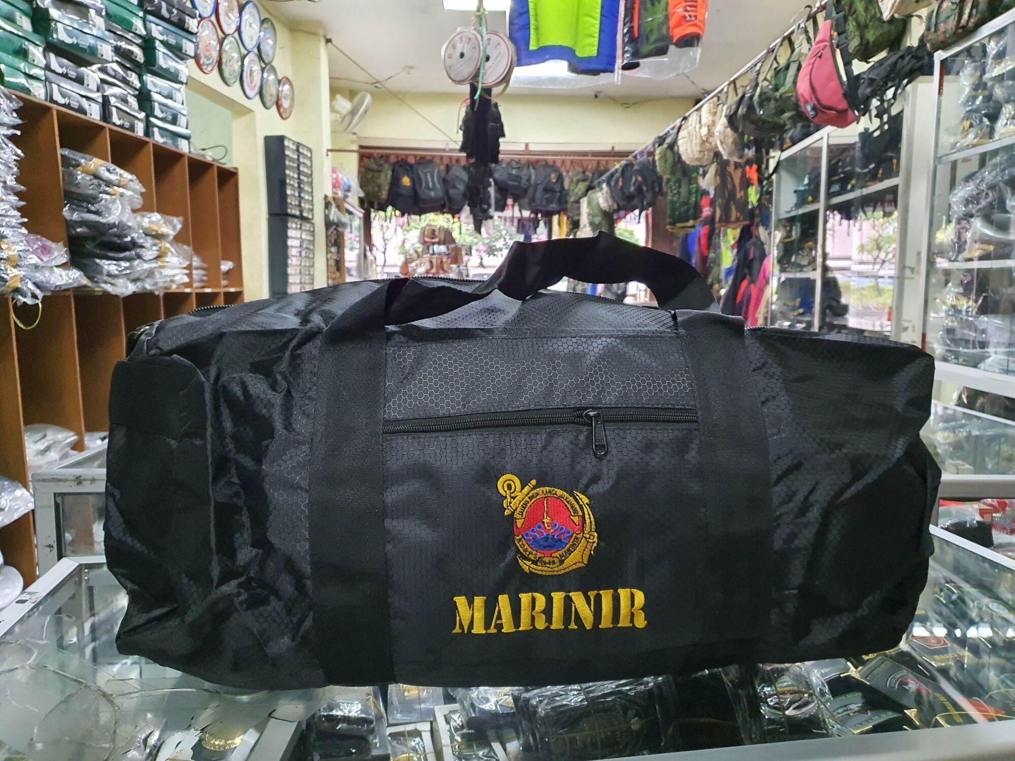 Tas Guling Marinir Jangkar Hitam| Tas Duffel besar|Tas baju ukuran ...