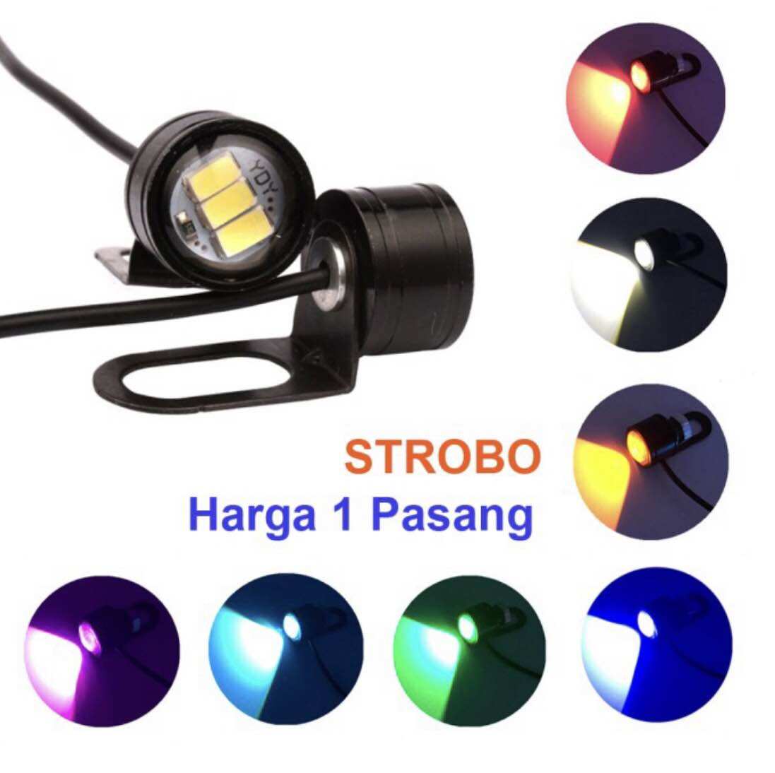 Lampu LED Mata Elang Kedip 12V FLASH Motor Mobil | Lazada Indonesia