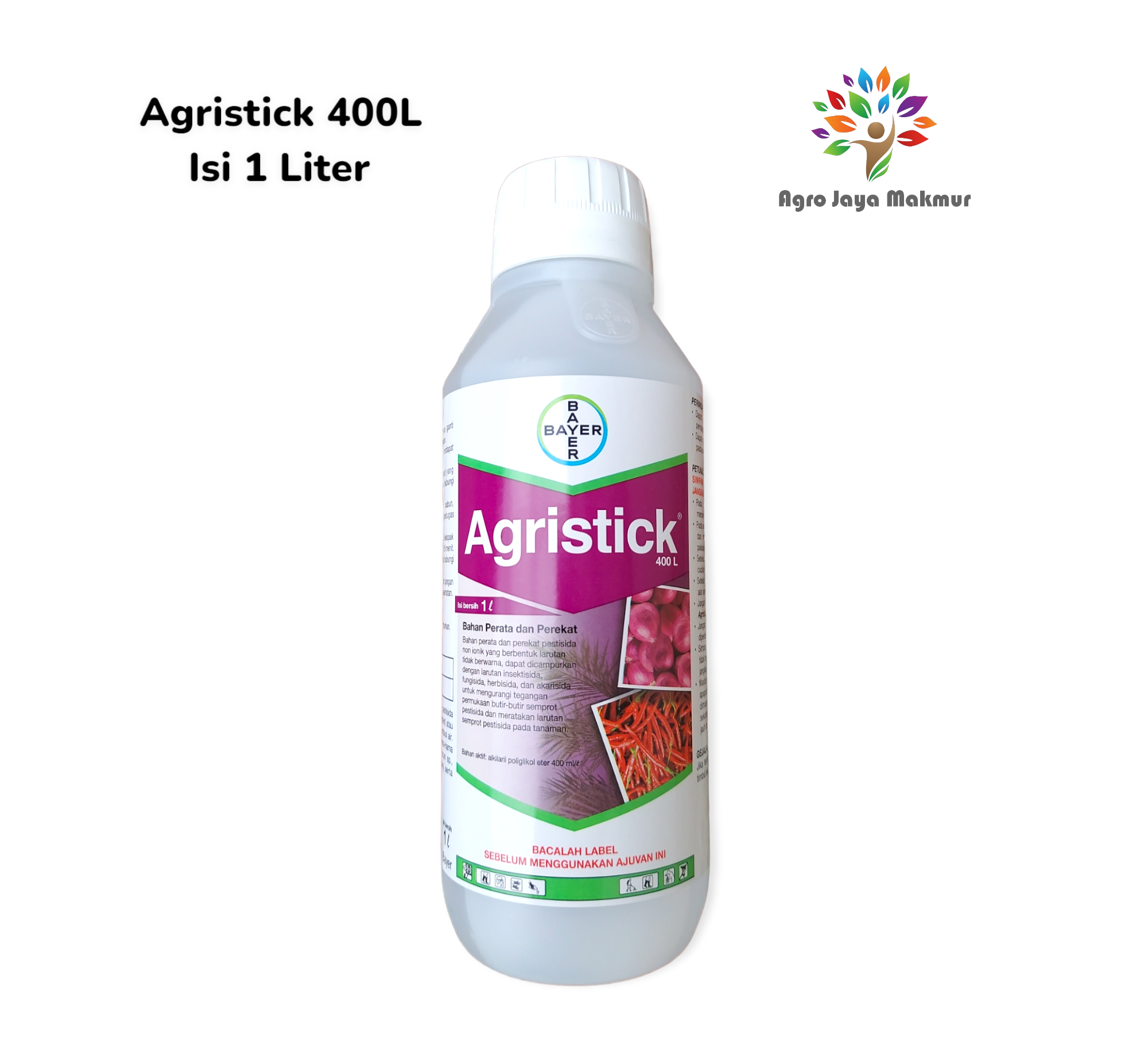 Agristick 400L isi 1 Liter perekat perata pengemulsi pestisida dan penyubur pada tanaman ...