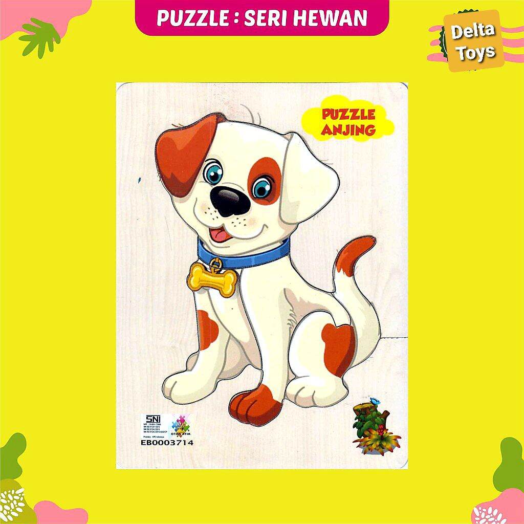 Mainan Edukasi anak Puzzle kayu Aneka Hewan Ber SNI ukuran jumbo 21 x ...