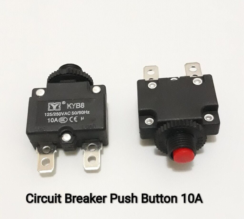 Circuit Breaker Push Button 10 Ampere | Lazada Indonesia