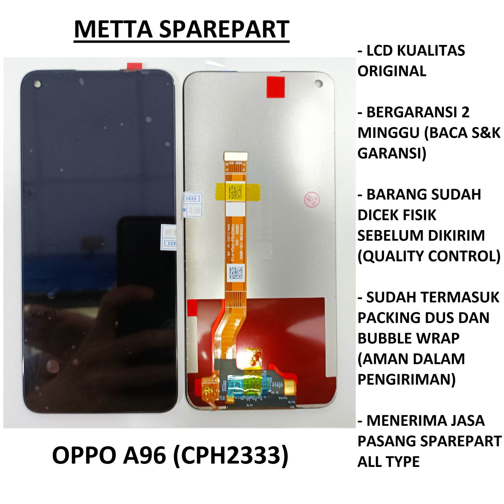 Original OEM LCD Touchscreen Oppo A96 (CPH2333) | Lazada Indonesia