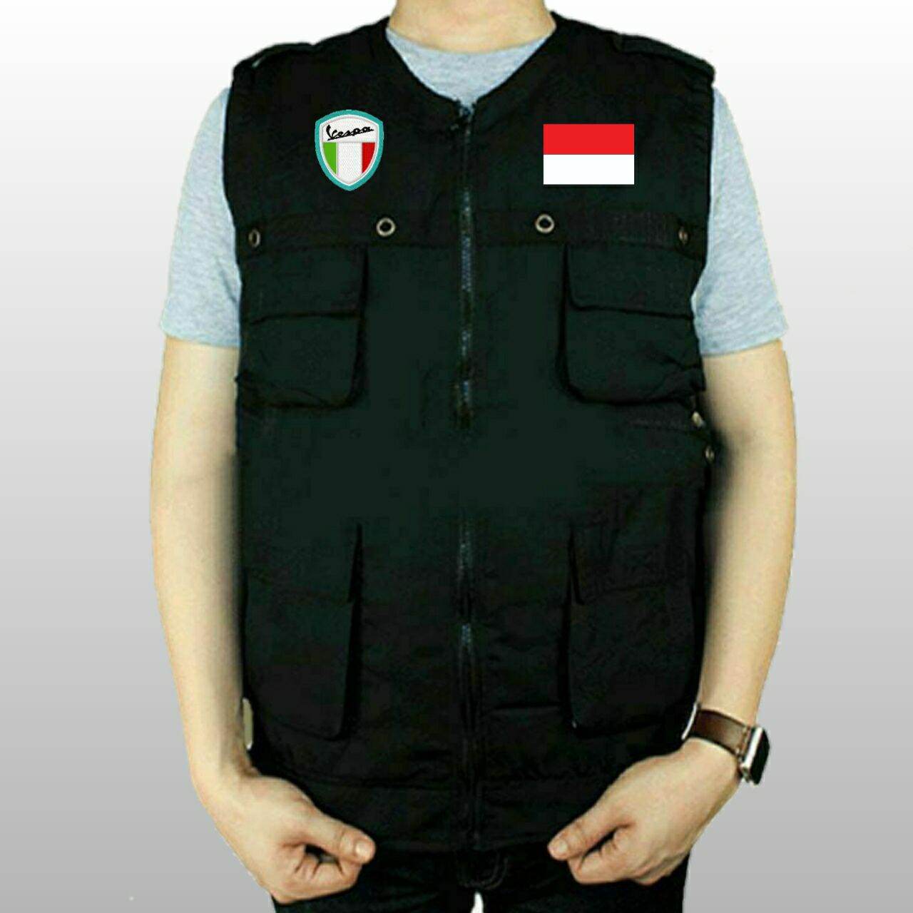 ROMPI VESPA PRIA DEWASA MODEL TACTICAL | Lazada Indonesia