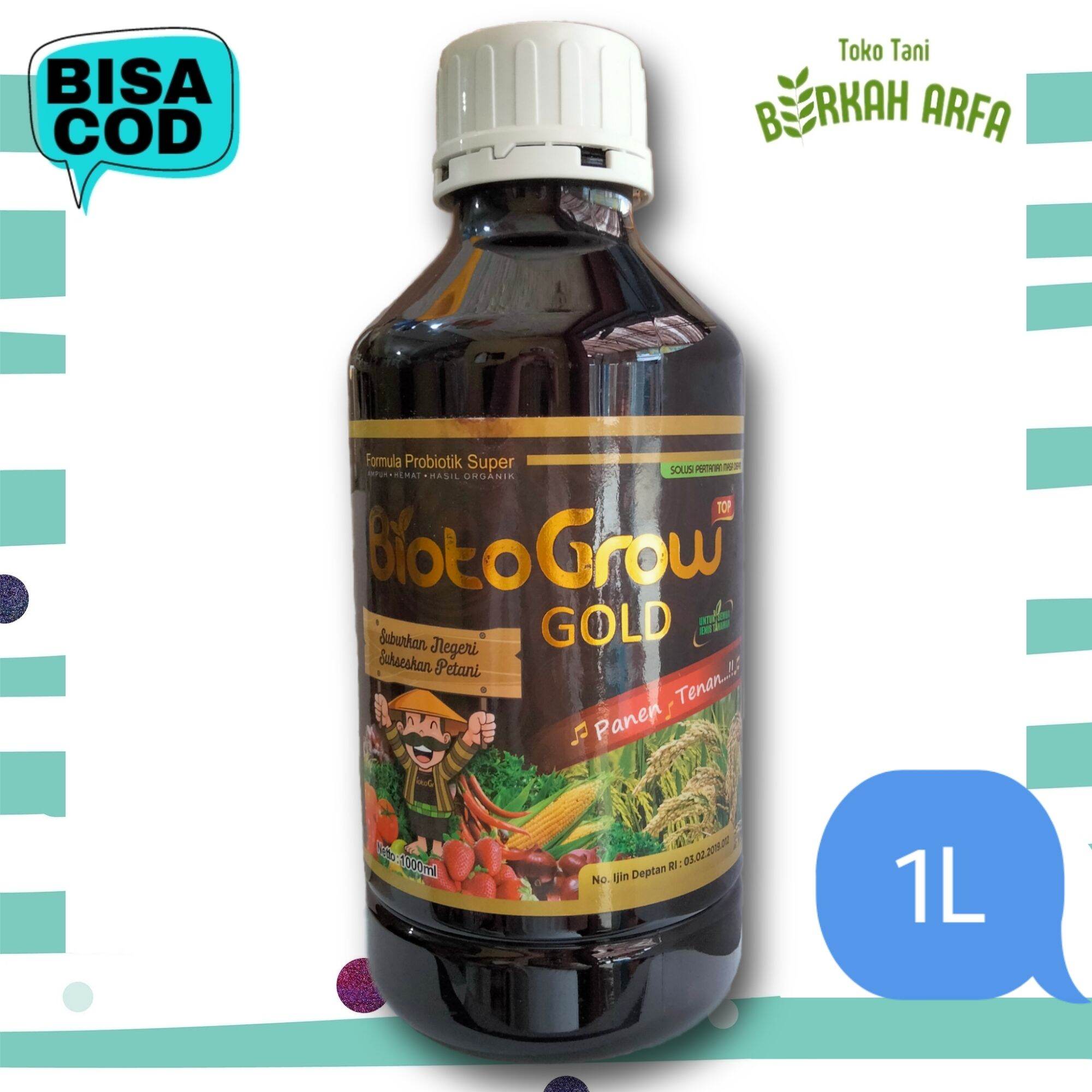 Biotogrow Gold 1 Liter Pupuk Organik Cair | Lazada Indonesia