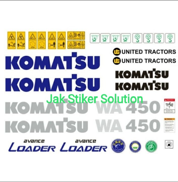 Stiker Komatsu WA450-3 Sticker Alat Berat Wheel Loader | Lazada Indonesia