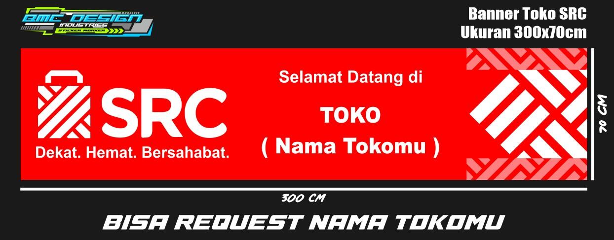 [TERBARU] BANNER SPANDUK TOKO SRC ukuran 300x70cm (BISA REQUEST NAMA ...