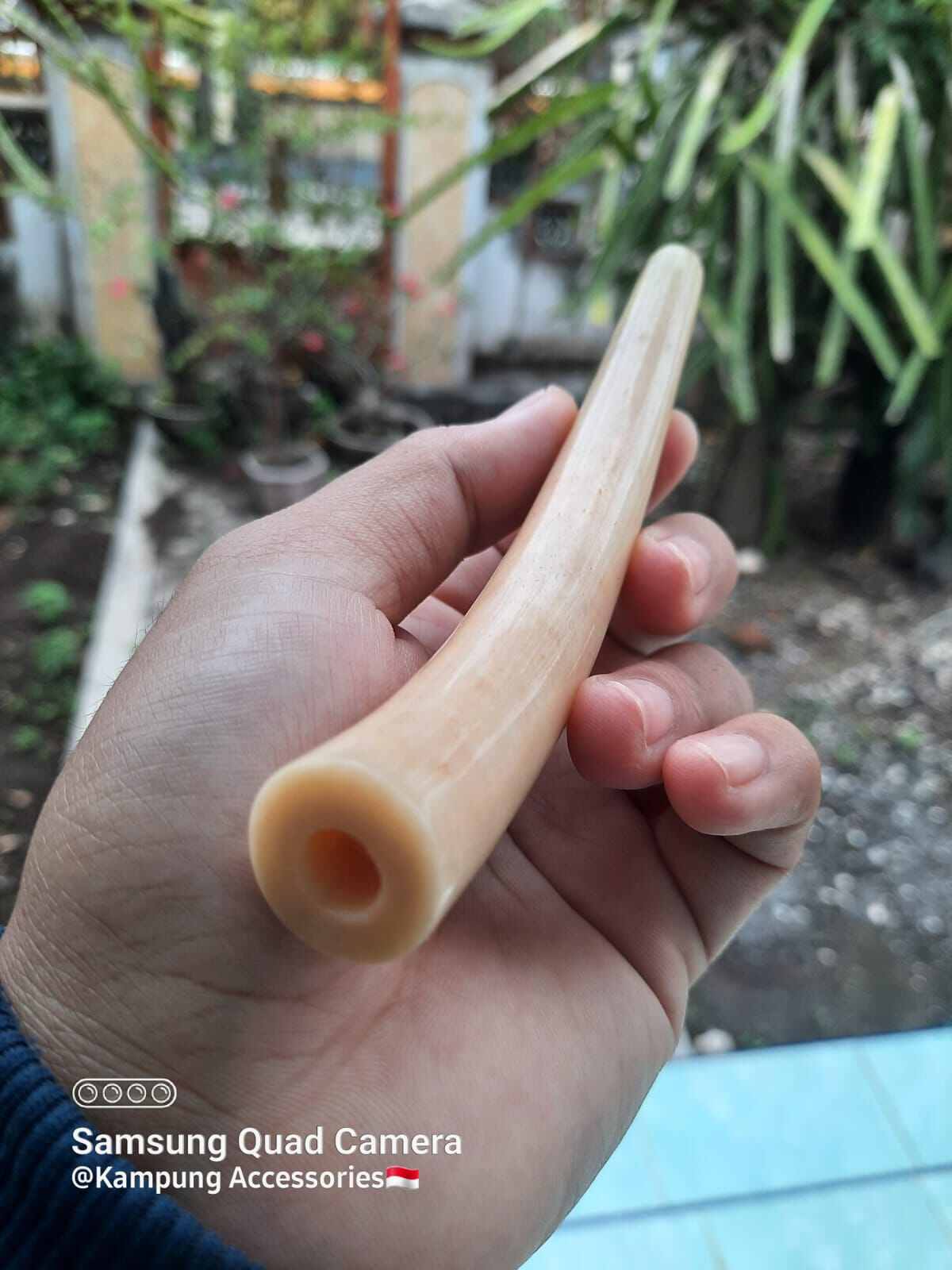 once pipa rokok iga duyung bulat pucukan panjang 15-16 cm | Lazada ...