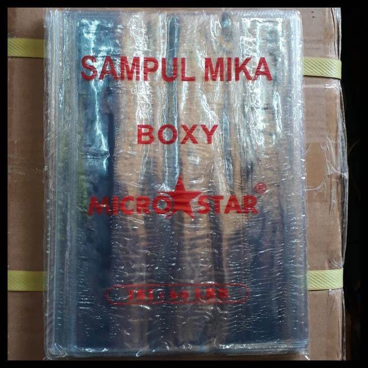 Sampul Buku Plastik Mika Bening ukuran Boxy/Maxy campus/Big Bos / B5 1 pak 60 Lembar | Lazada ...