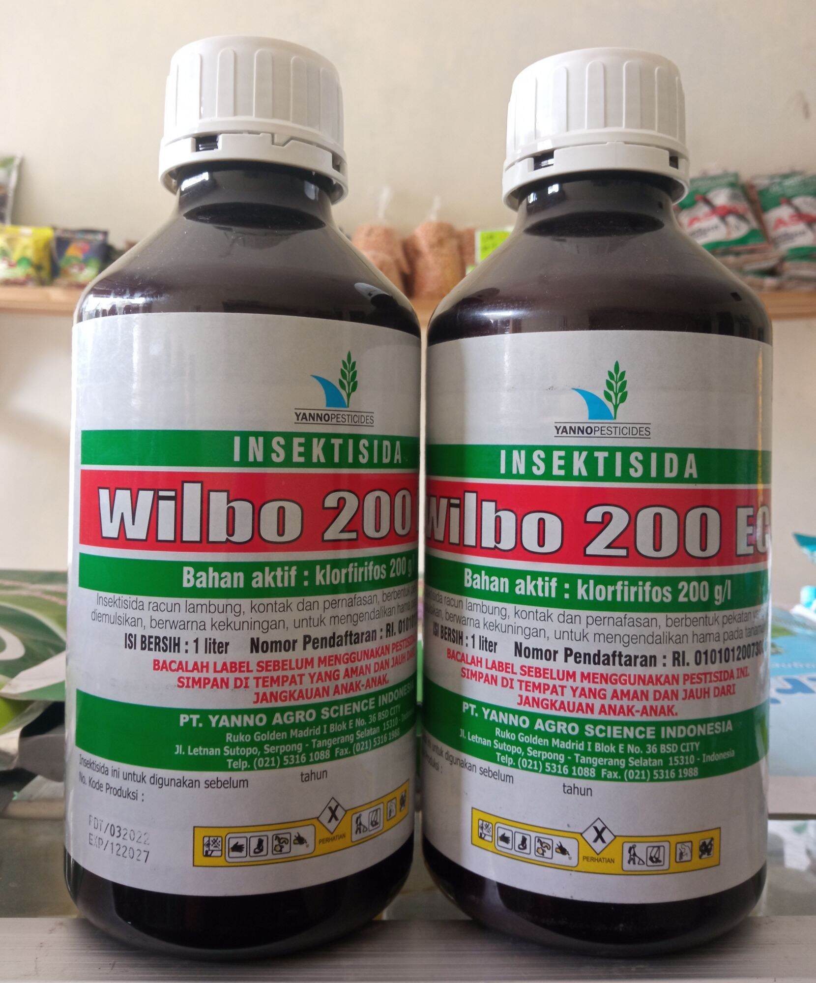 INSEKTISIDA WILBO 200 EC 1 LITER OBAT ULAT SEJENIS DURSBAN | Lazada ...