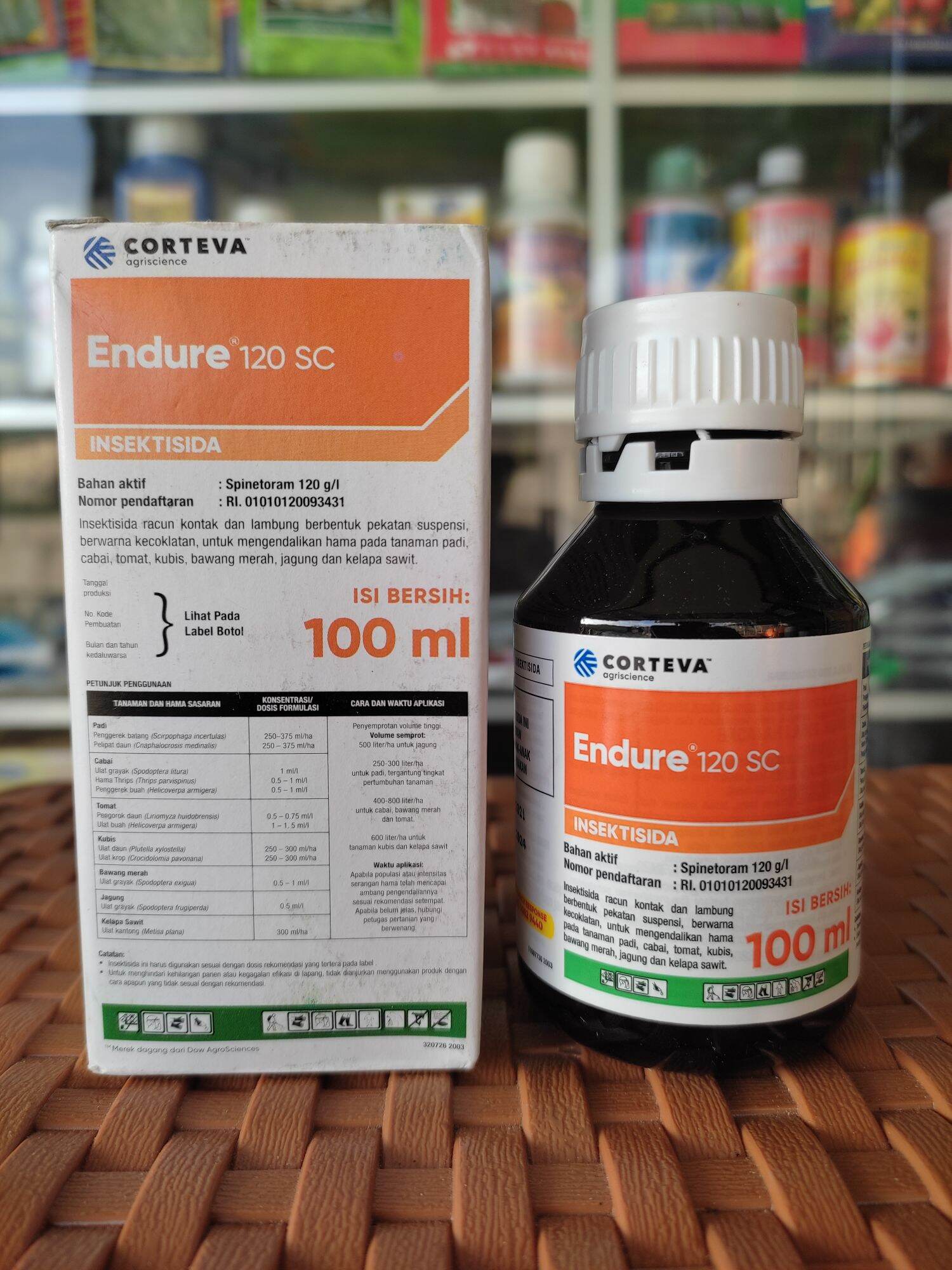 INSEKTISIDA ENDURE 120SC Racun kontak dan lambung 100ml | Lazada Indonesia