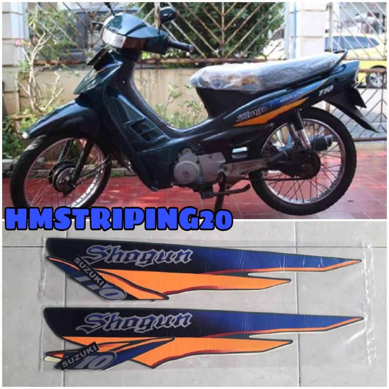 STIKER STRIPING LIS BODY SUZUKI SHOGUN KEBO 110 TAHUN 1996 | Lazada ...