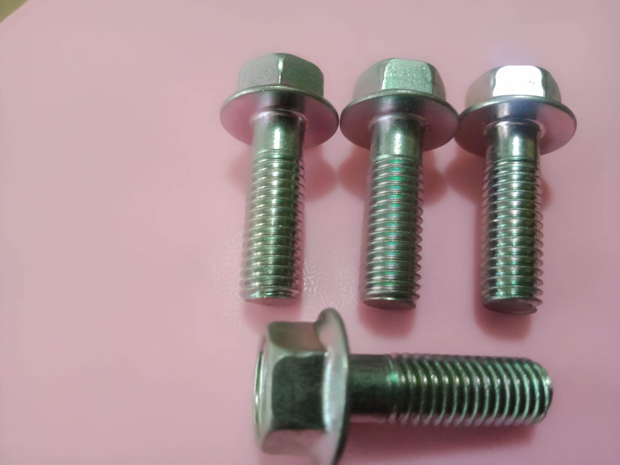 BAUT FLANGE BOLT M8X25 /BAUT FLANGE PUTIH/BAUT FLANGE WARNA PUTIH/ BAUT ...