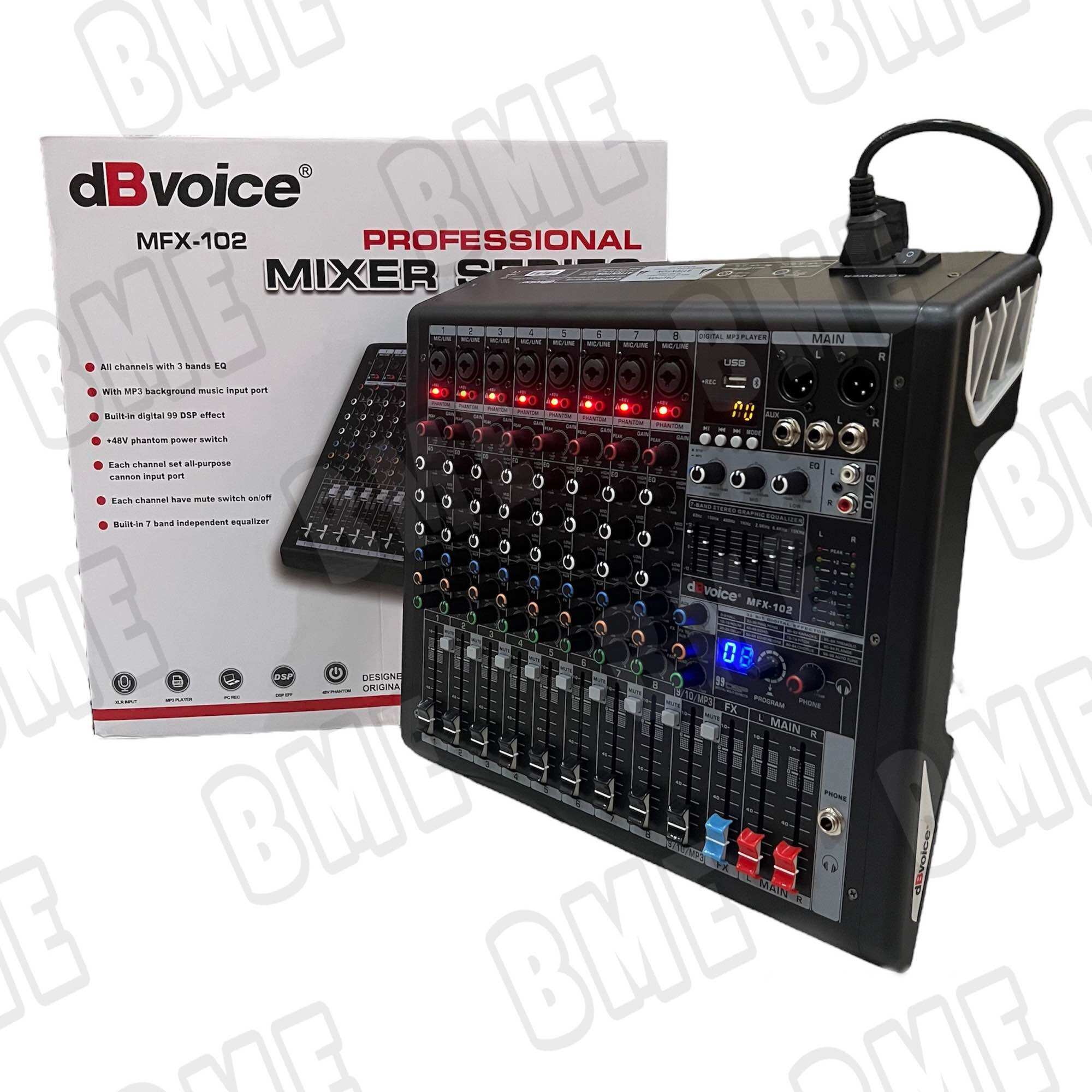 Mixer Audio Dbvoice MFX102 MFX-102 MFX 102 10 Channel Original | Lazada ...