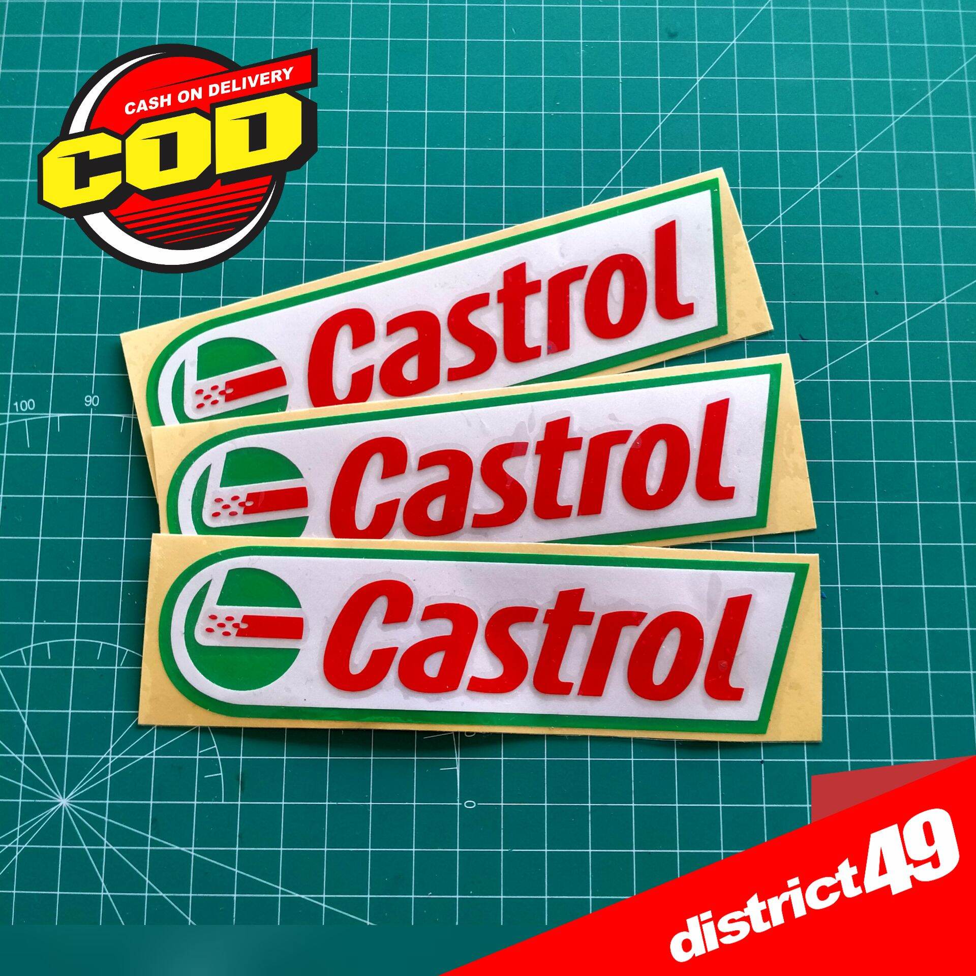 Sticker cutting Castrol - Cutting sticker Castrol - Stiker racing ...