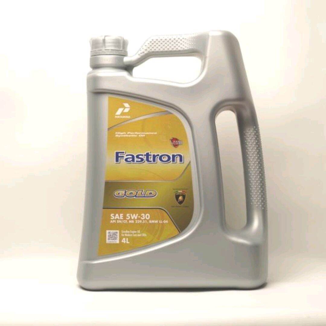 Oli Fastron Gold 5W-30 API SN/CF galon 4L | Lazada Indonesia