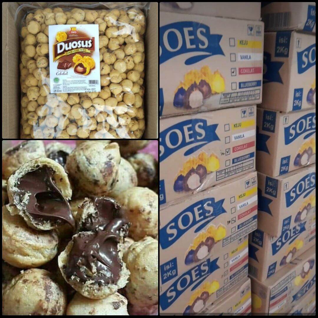 Duo Soes duosoes kering coklat cokelat 2kg lumer kue Sus kering ...