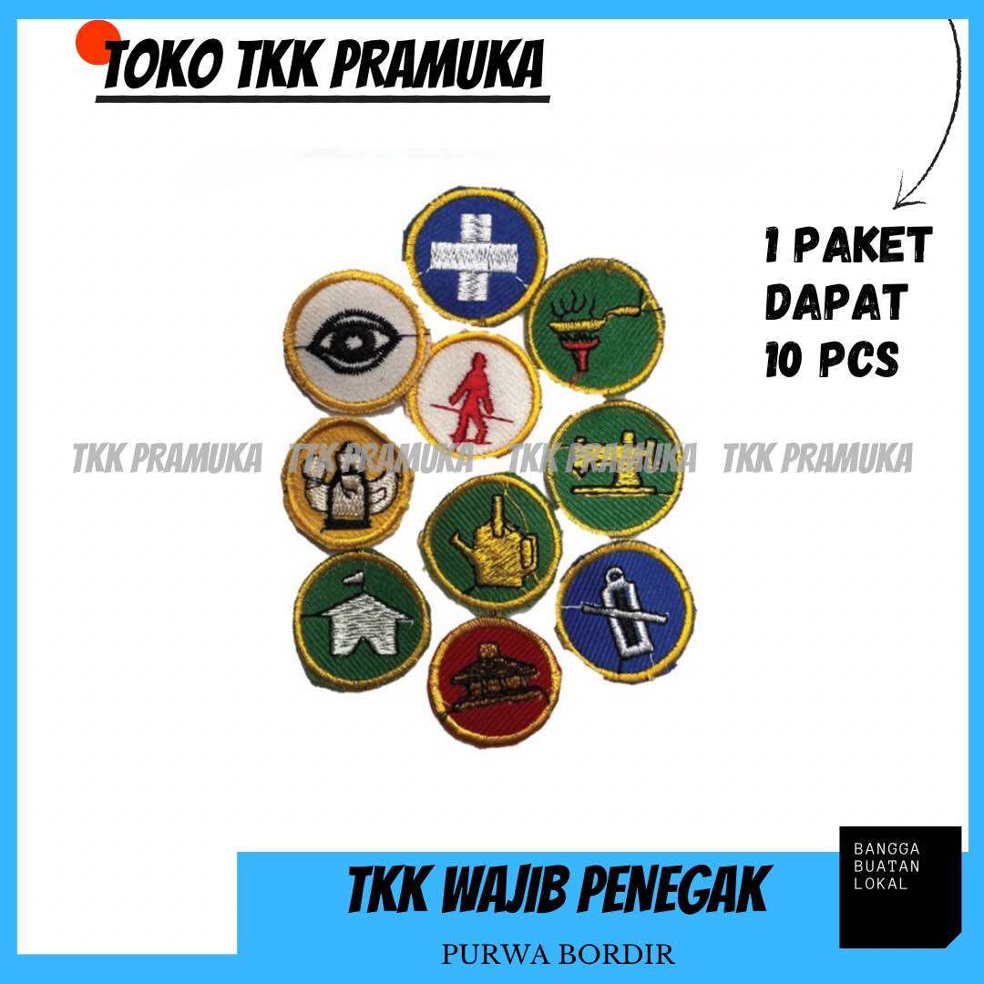 Tkk wajib penegak SMA / Tkk wajib purwa penegak bordir (1 paket dapat 10pcs) | Lazada Indonesia