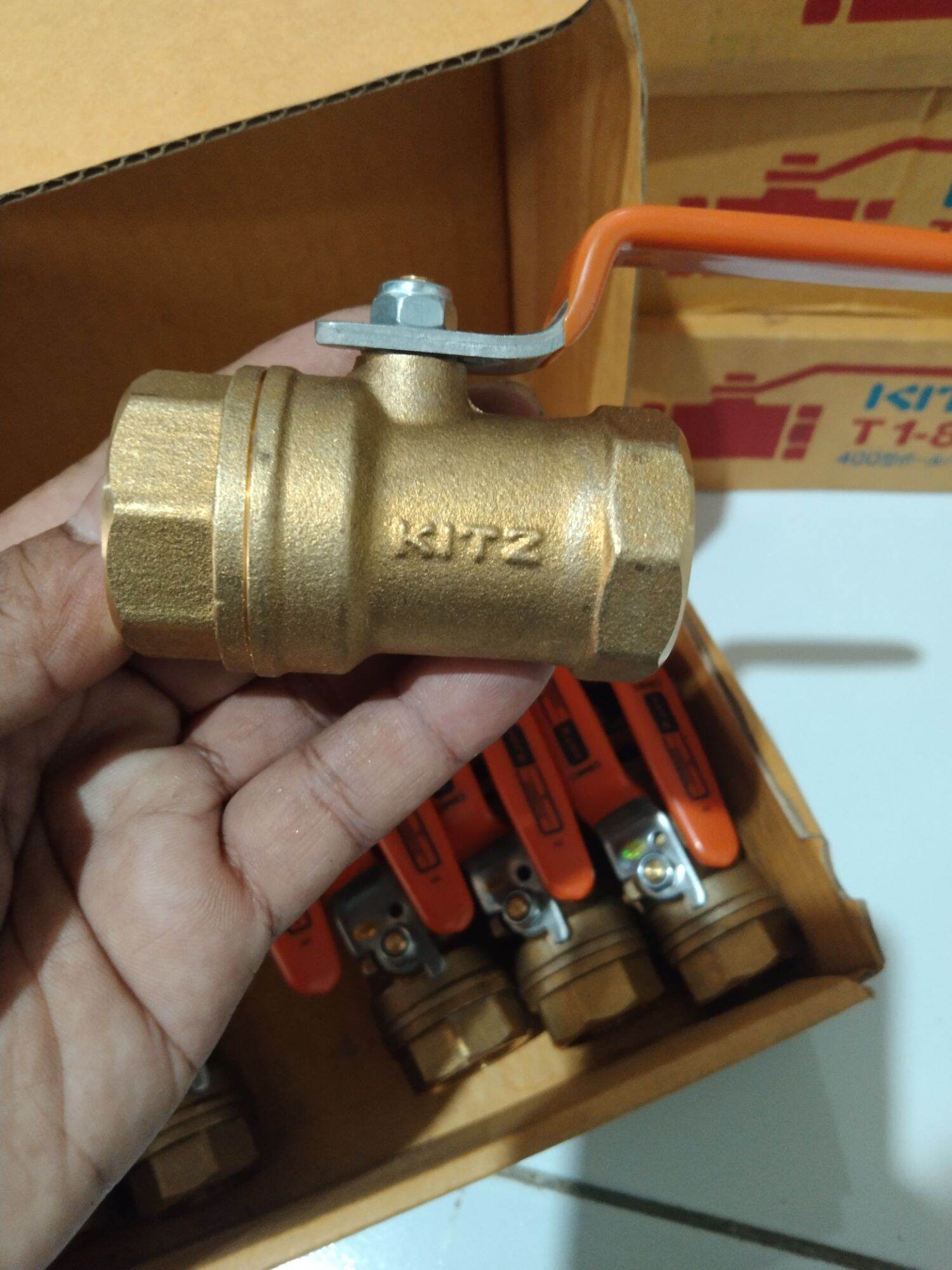 Ball Valve kitz 1/2 inch Kuningan 100% original Japan | Lazada Indonesia