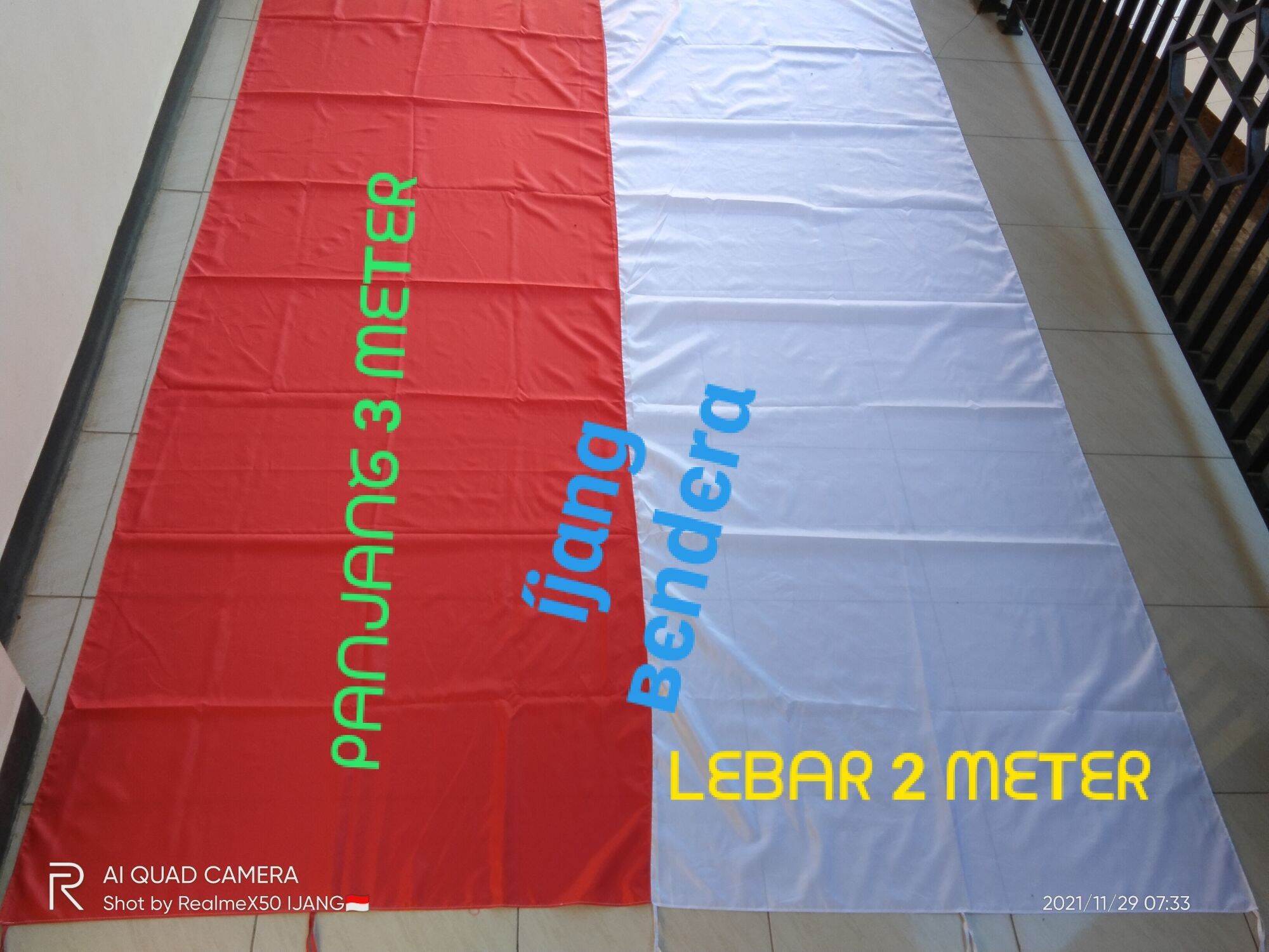 BENDERA MERAH PUTIH JUMBO UKURAN 3 METER X 2 METER | Lazada Indonesia