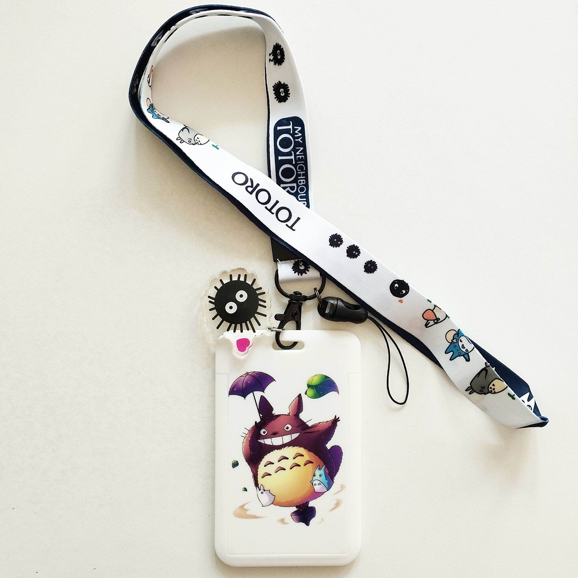 Totoro Anime ID Card Holder Lanyard 1 My Neighbor Totoro Name Tag ...