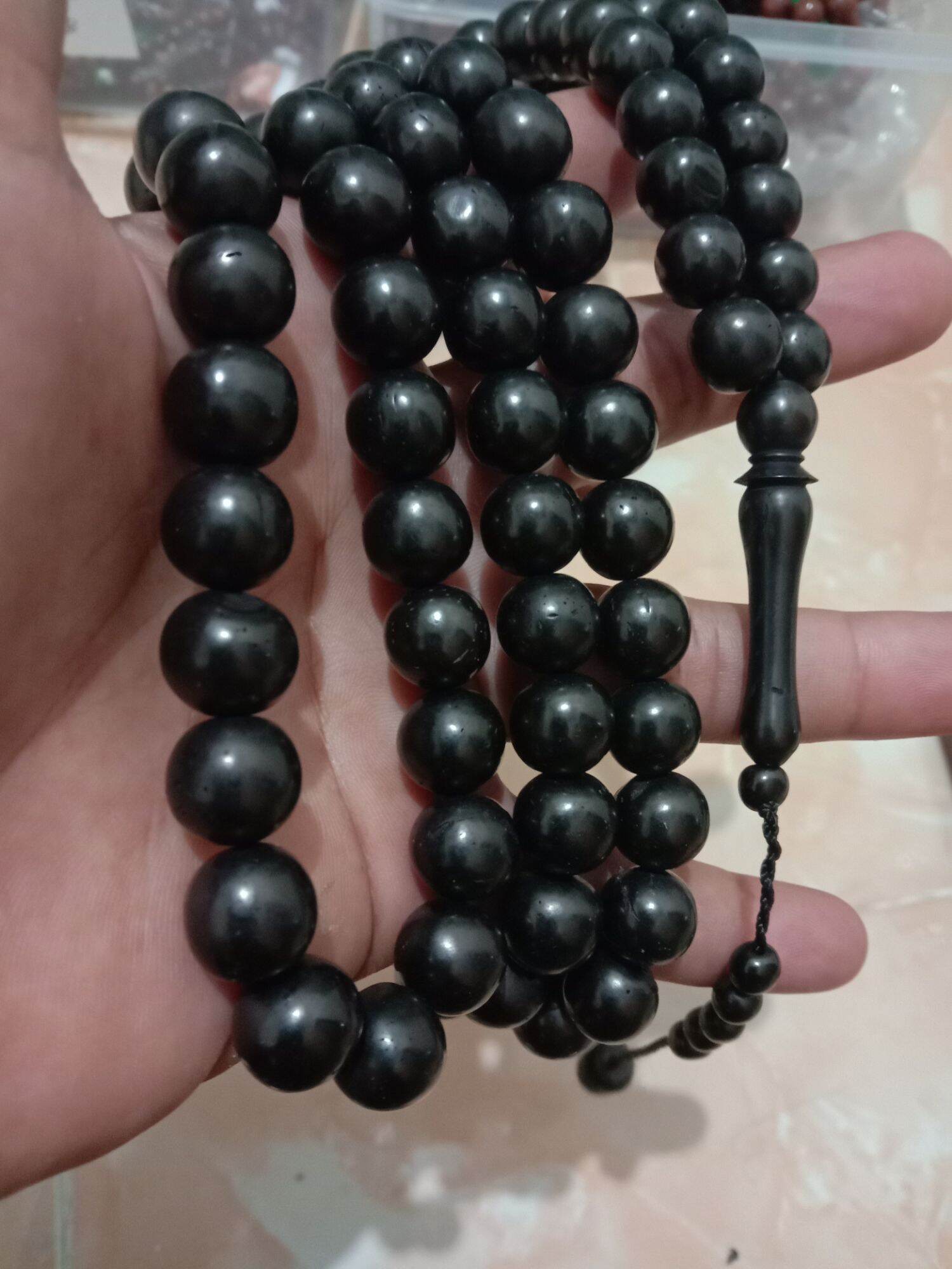 tasbih kokka hitam ukuran besar /tasbih kaukah jumbo /tasbeh kaokah ...