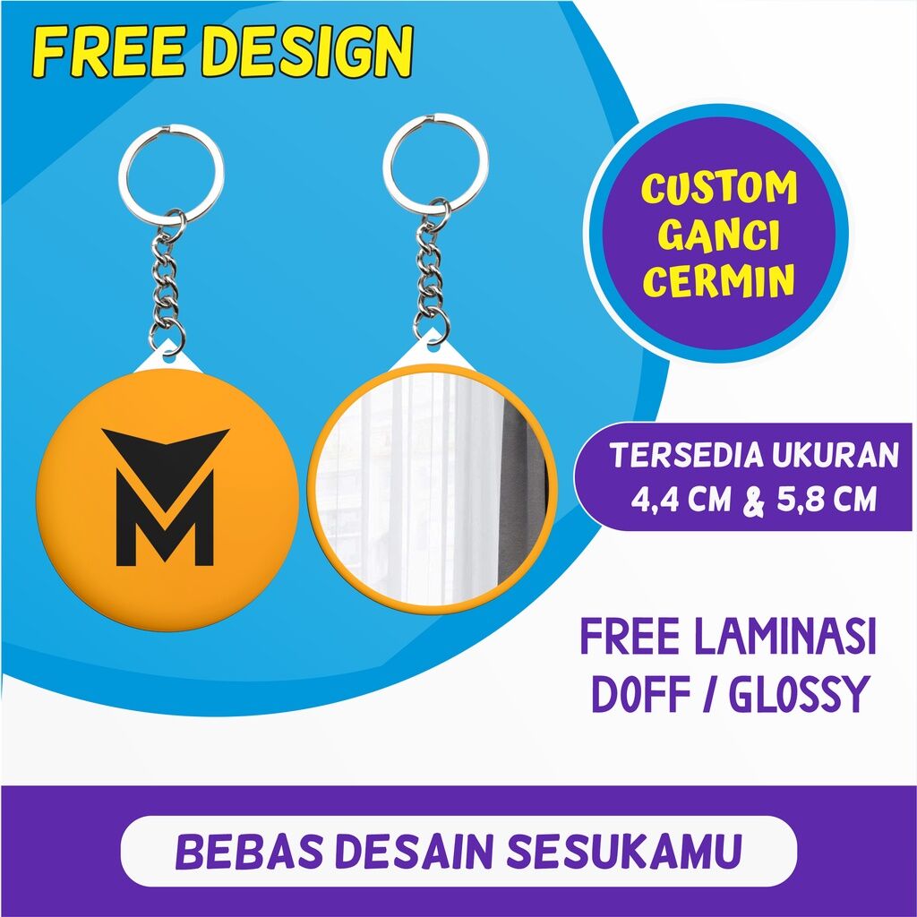 Ganci Kaca / Gantungan Kaca / Gantungan Cermin / Pin Cermin / Pin Kaca ...