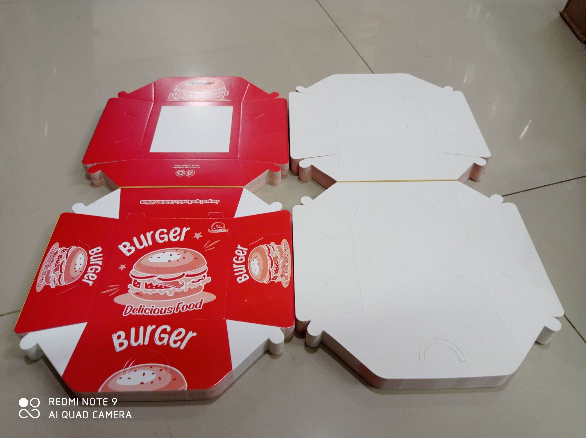Kemasan Burger 10x10x8 cm isi 100 pcs / Dus Burger / Box Burger ...