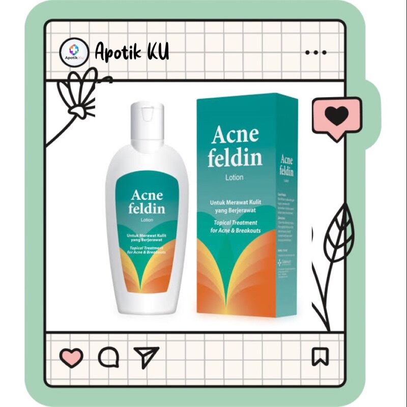 Acne Feldin lotion obat oles totol jerawat 110ml | Lazada Indonesia
