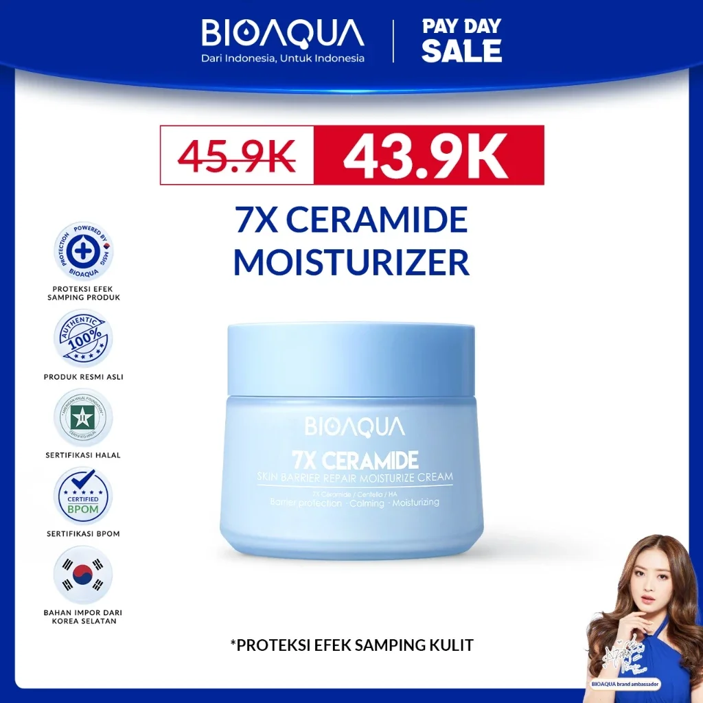 BIOAQUA Moisturizer 7x ceramide skin barrier | Lazada Indonesia