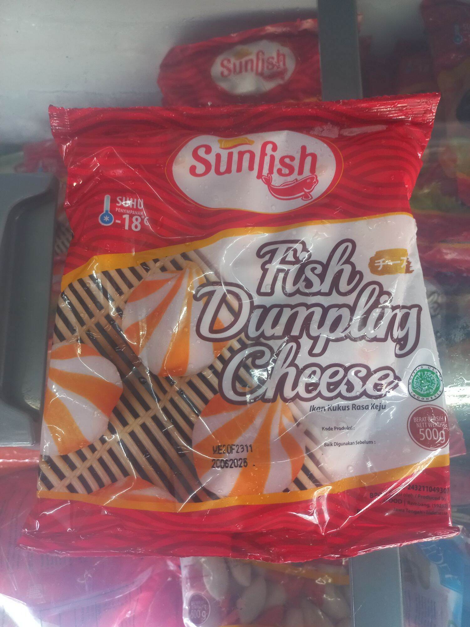 SUNFISH Dumpling Cheese 500gr/Rasa Keju/Nikmat/Santapan Keluarga ...