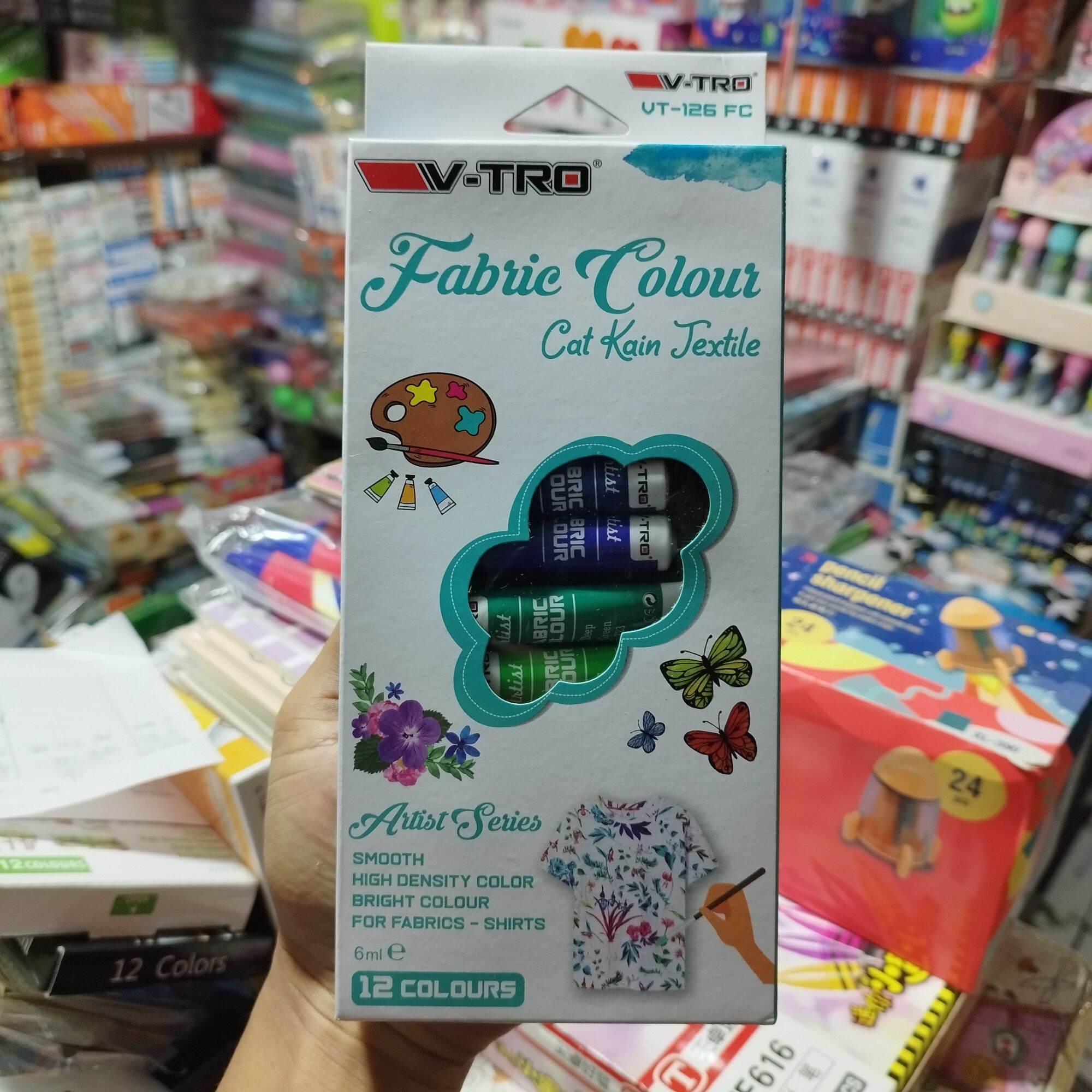 Cat Kain Textile 6ml 12 Warna Vitro VT-126 FC | Lazada Indonesia