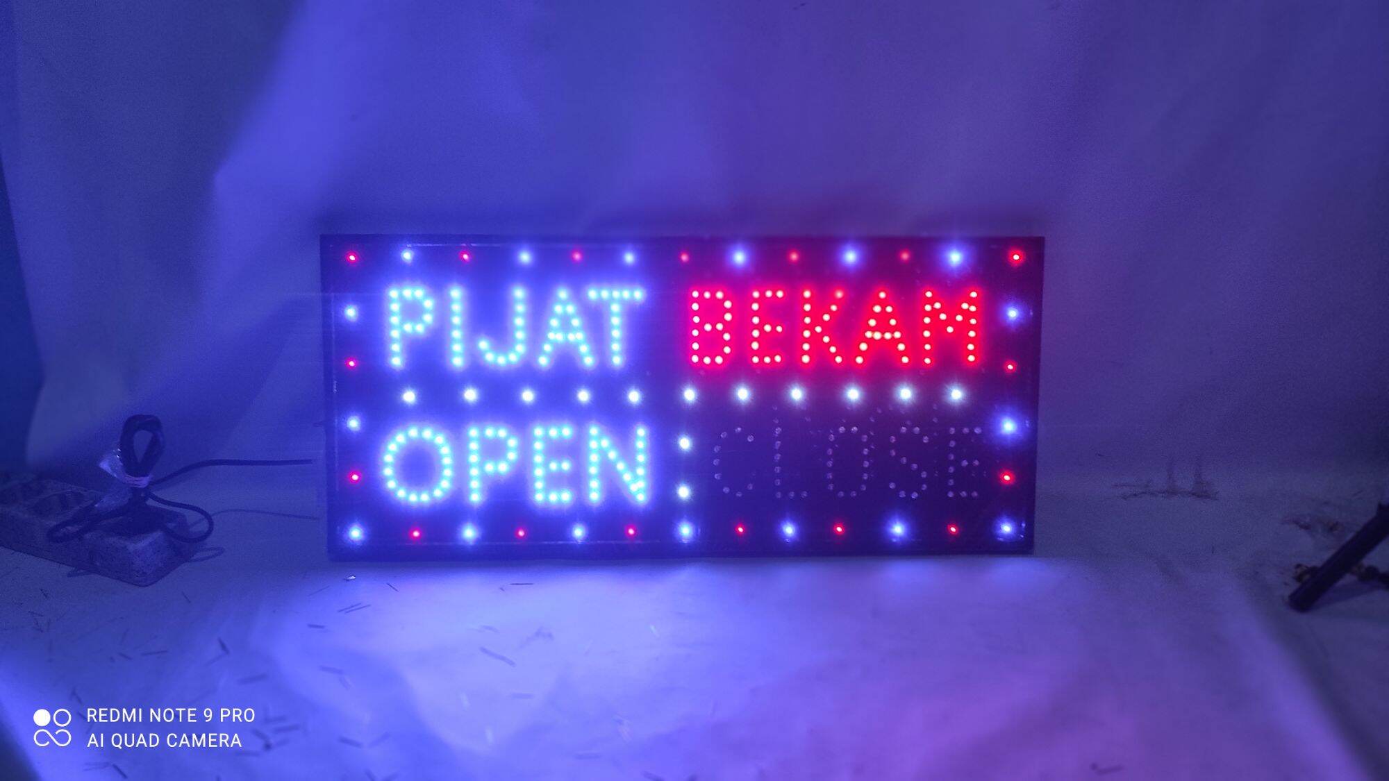 tulisan lampu led PIJAT BEKAM OPEN CLOSE | Lazada Indonesia