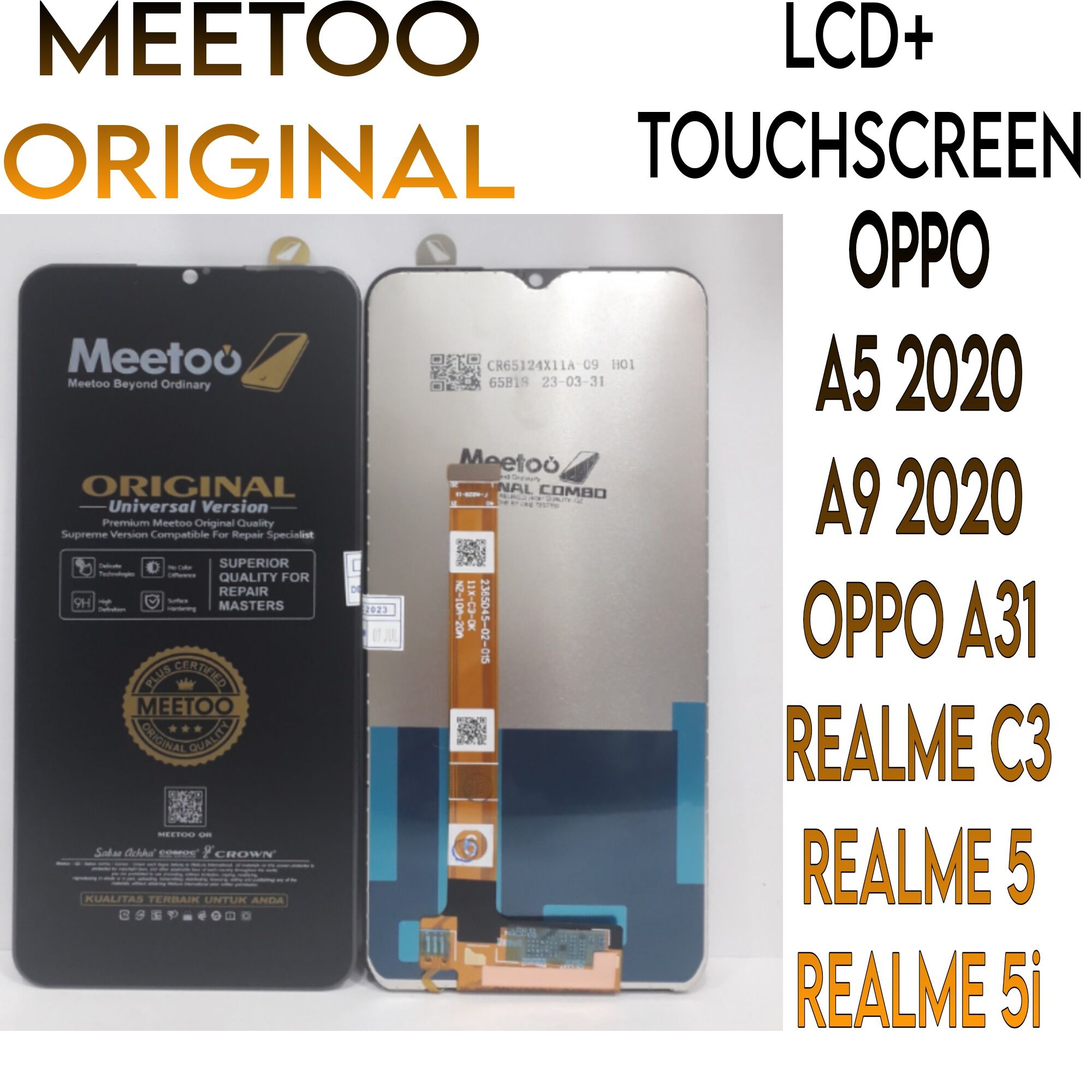 Original meetoo Lcd touchscreen Oppo A5 2020/A9 2020/Oppo aA31/Realme ...