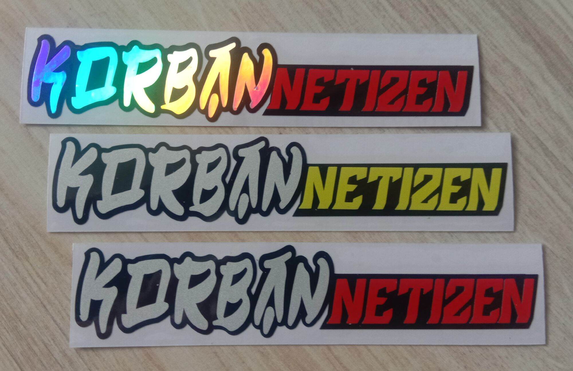 Stiker lucu korban netizen sticker cutting acesoris variasi motor mobil ...