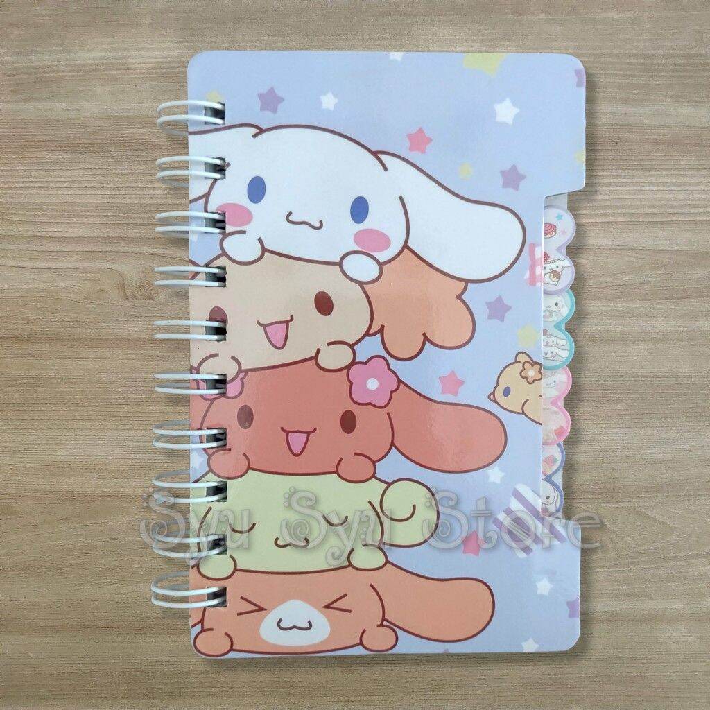 Memo Notes Notebook NotePad Buku Catatan Ring Cinnamoroll dengan Sekat ...