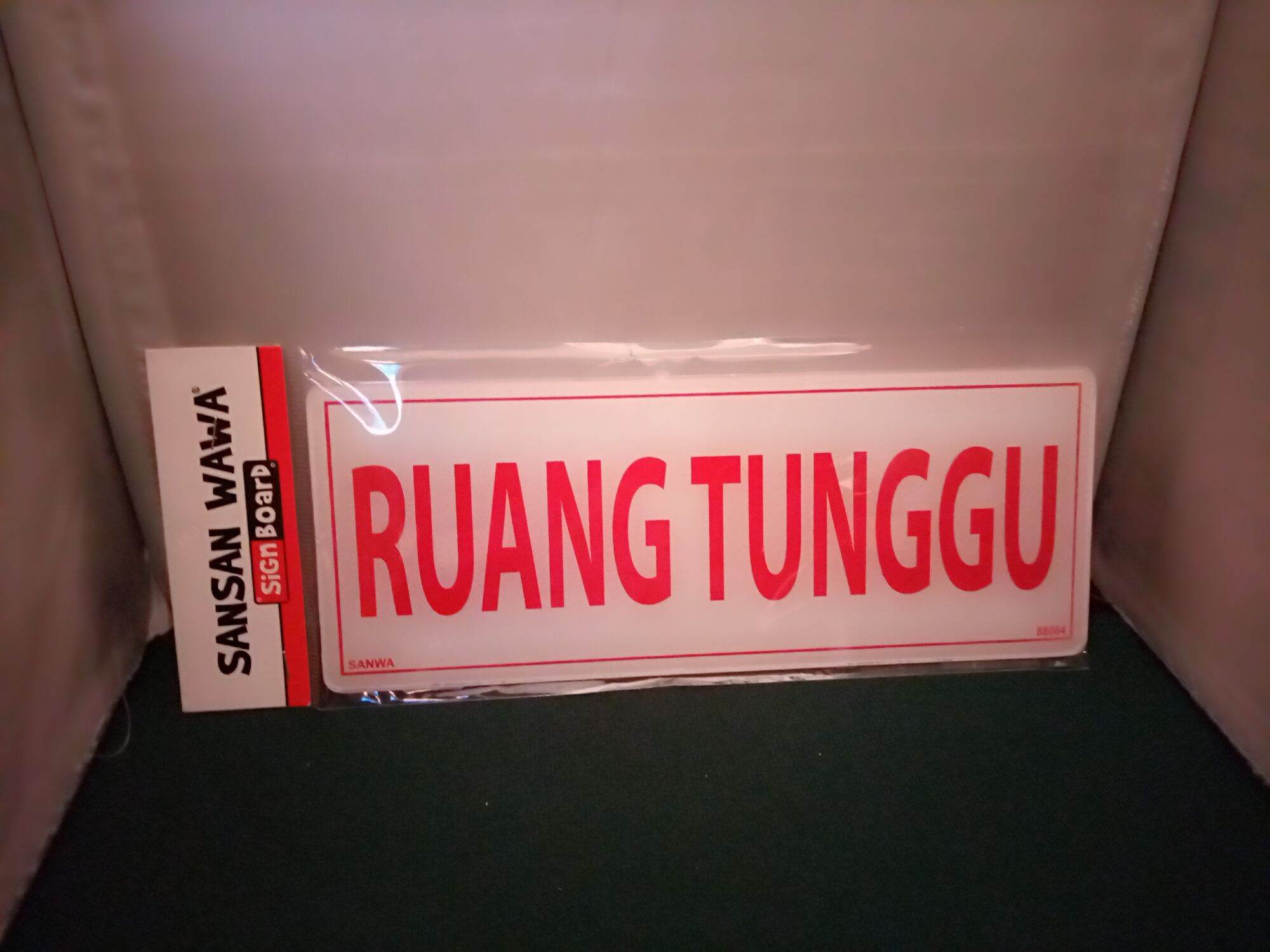Akrilik Sign Board "RUANG TUNGGU' | Lazada Indonesia