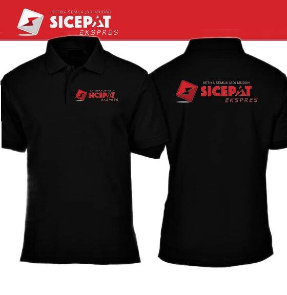 KAOS SICEPAT EXPRESS/KAOS LAKOS KERAH POLO SABLON SICEPAT EXPRESS/KAOS ...